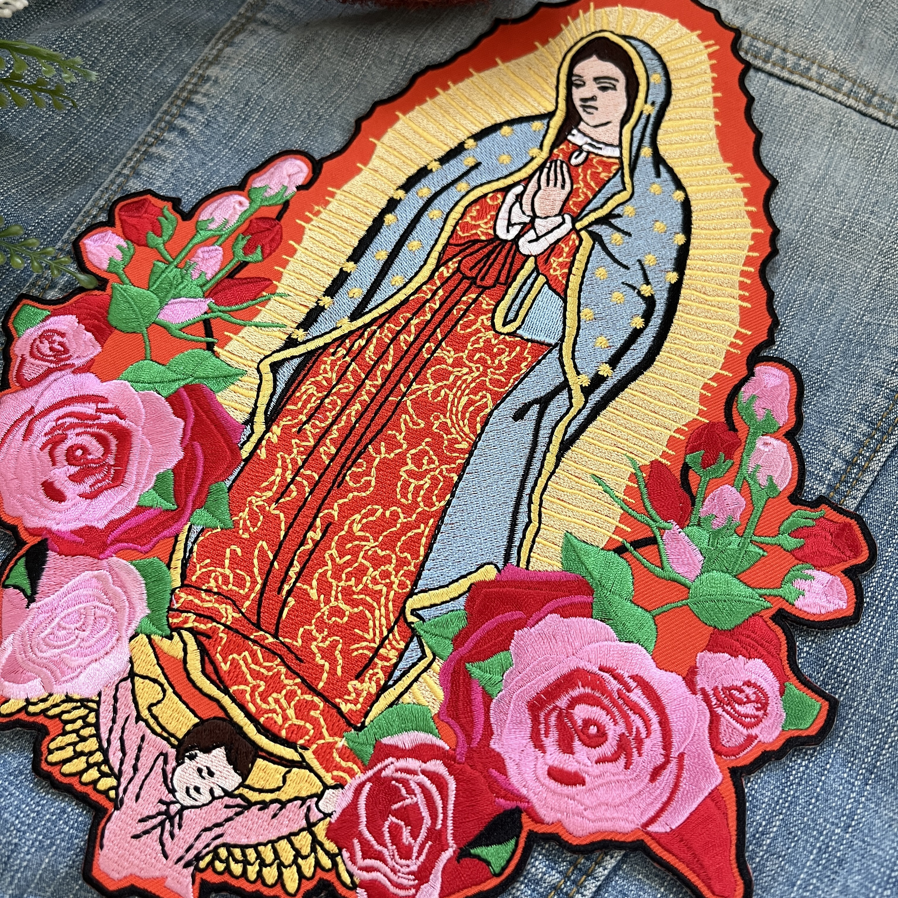 Virgin Mary Lady De Guadalupe Large Back Patch XL - Etsy