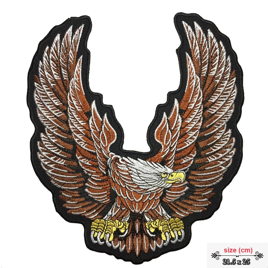 Classic Eagle Hawk Biker Large Back Patch XL - Etsy