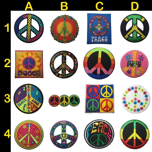 Peace Sign Applique - Etsy