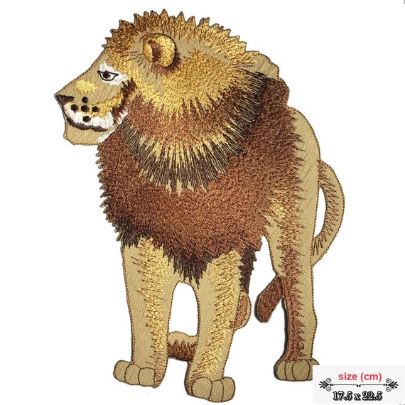 Lion Large Giant Back Patch XL - Etsy