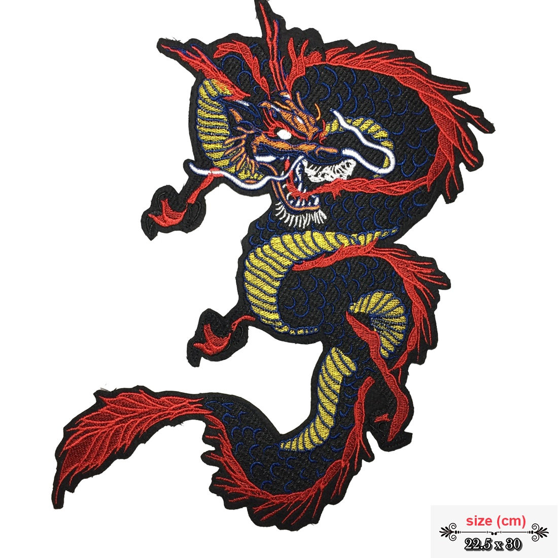 Giant Elegant Chinese Dragon Big back Patch | Etsy