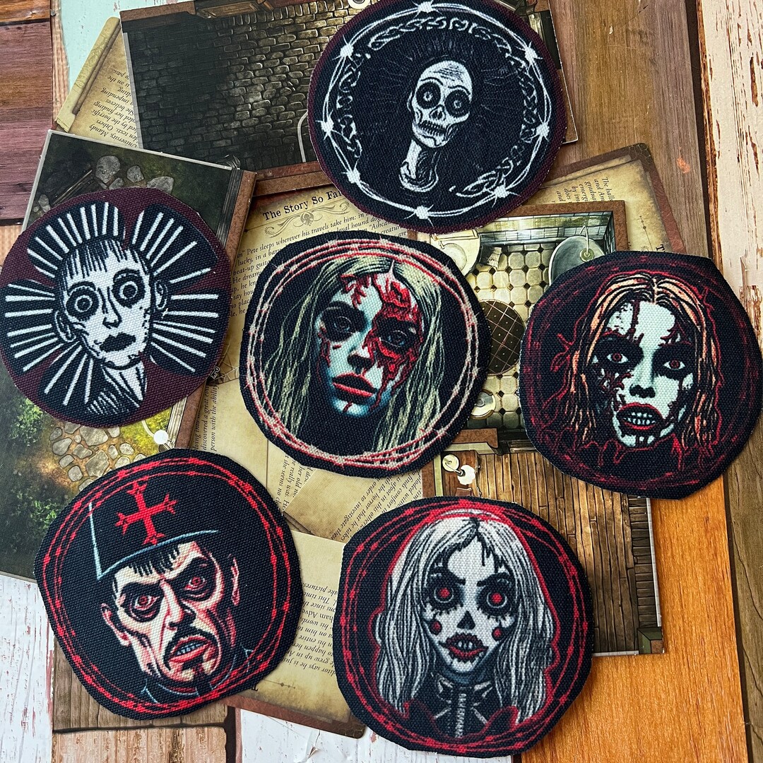 The Face Horror Grindcore Crust Punk Grunge Style Iron on DIY Printed ...