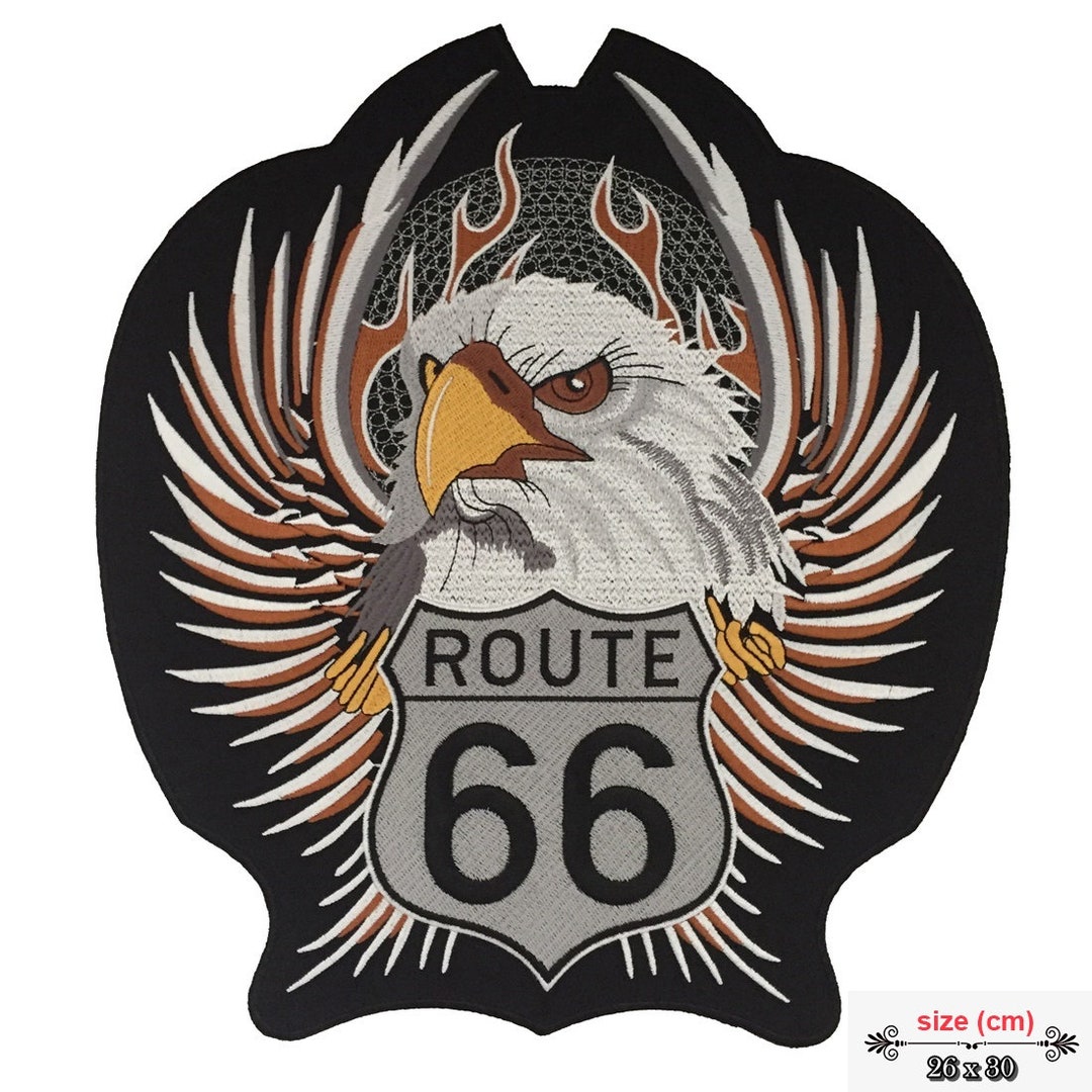 Route 66 Eagle Rider Giant Back Patch Size XL - Etsy