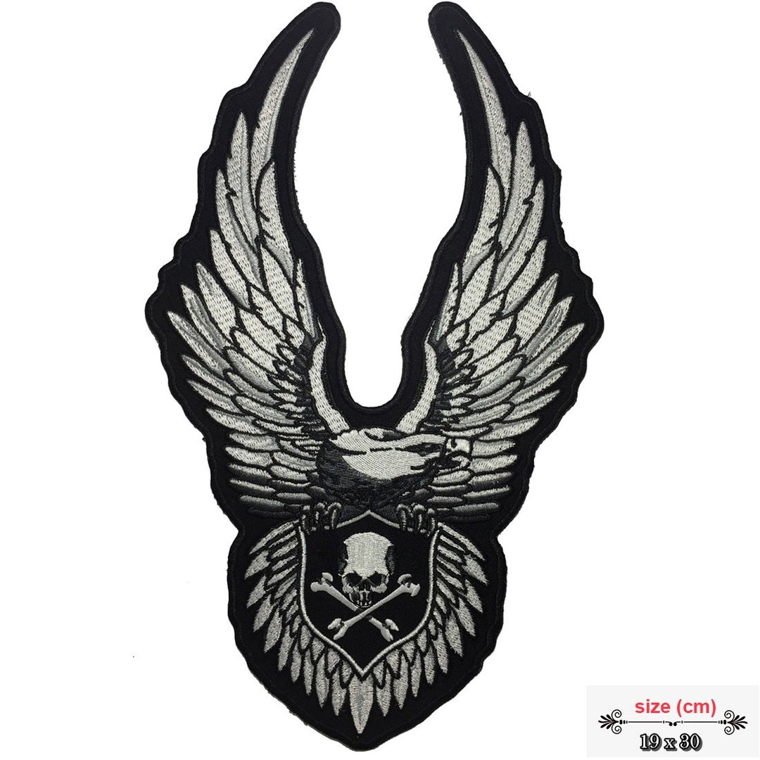 Eagle Hawk Biker Rider Large Giant Back Patch XL - Etsy