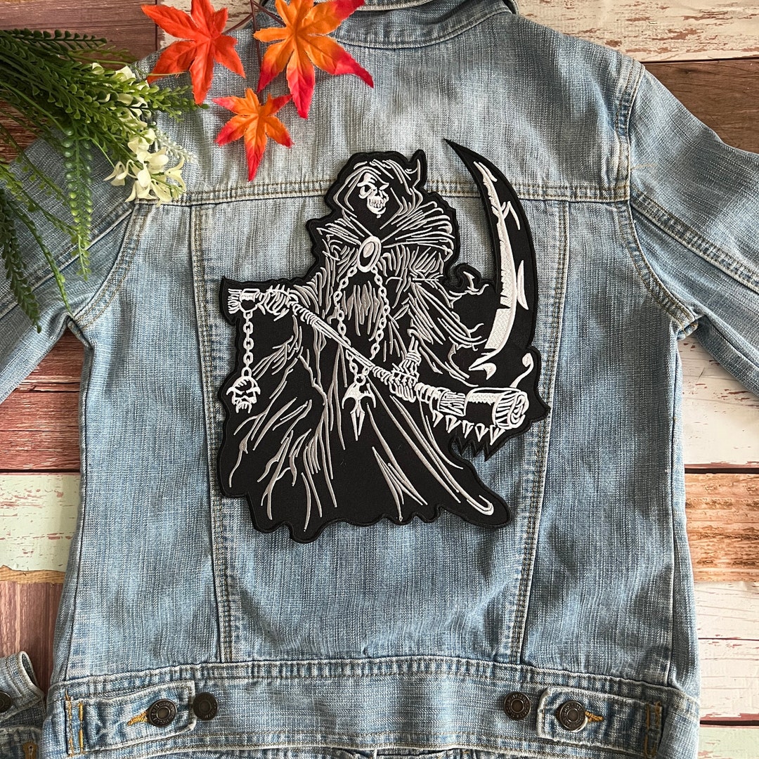 Grim Reaper Hell Demon Large Giant Back Patch XL - Etsy