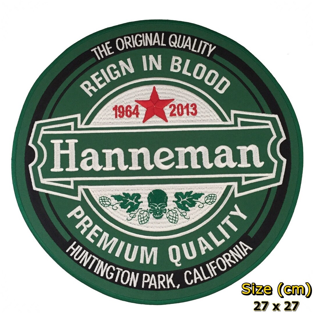 Reign in Blood Rocker Large Back Patch XL - Etsy Sweden