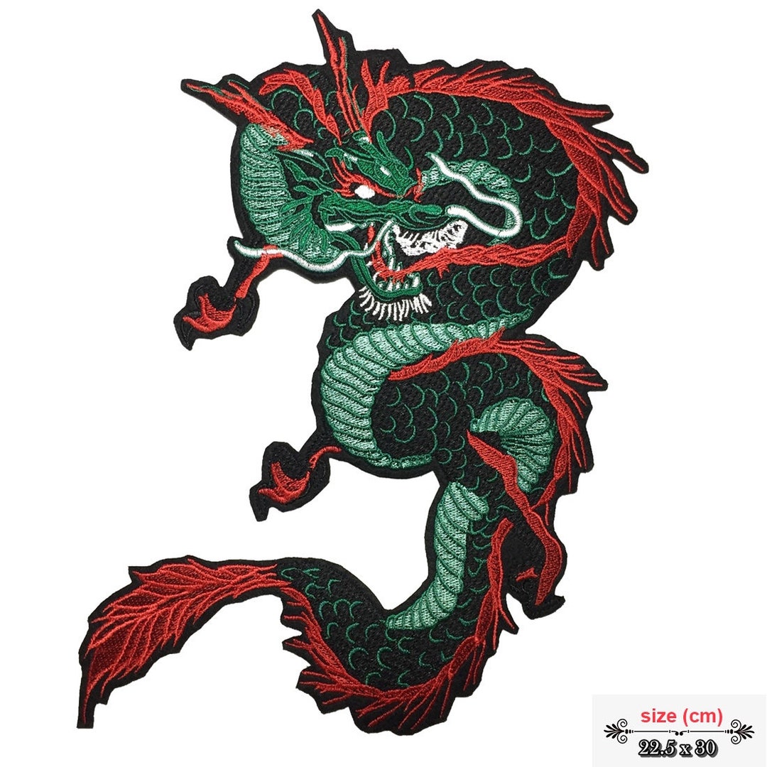 Giant Elegant Chinese Dragon Big Back Patch - Etsy
