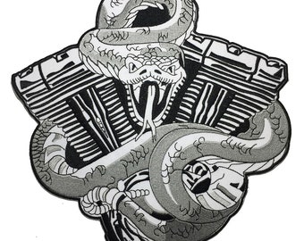 Eagle Motorcycle Rider Large Back Patch XL | Etsy