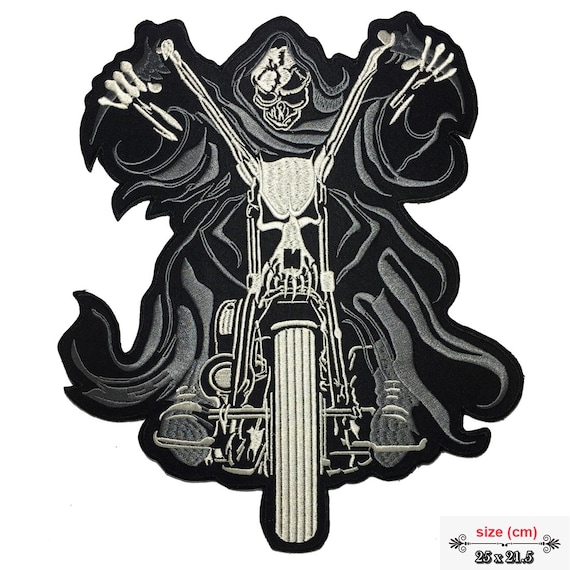 Grim Reaper Hell Rider Giant Largelarge Back Patch XL - Etsy