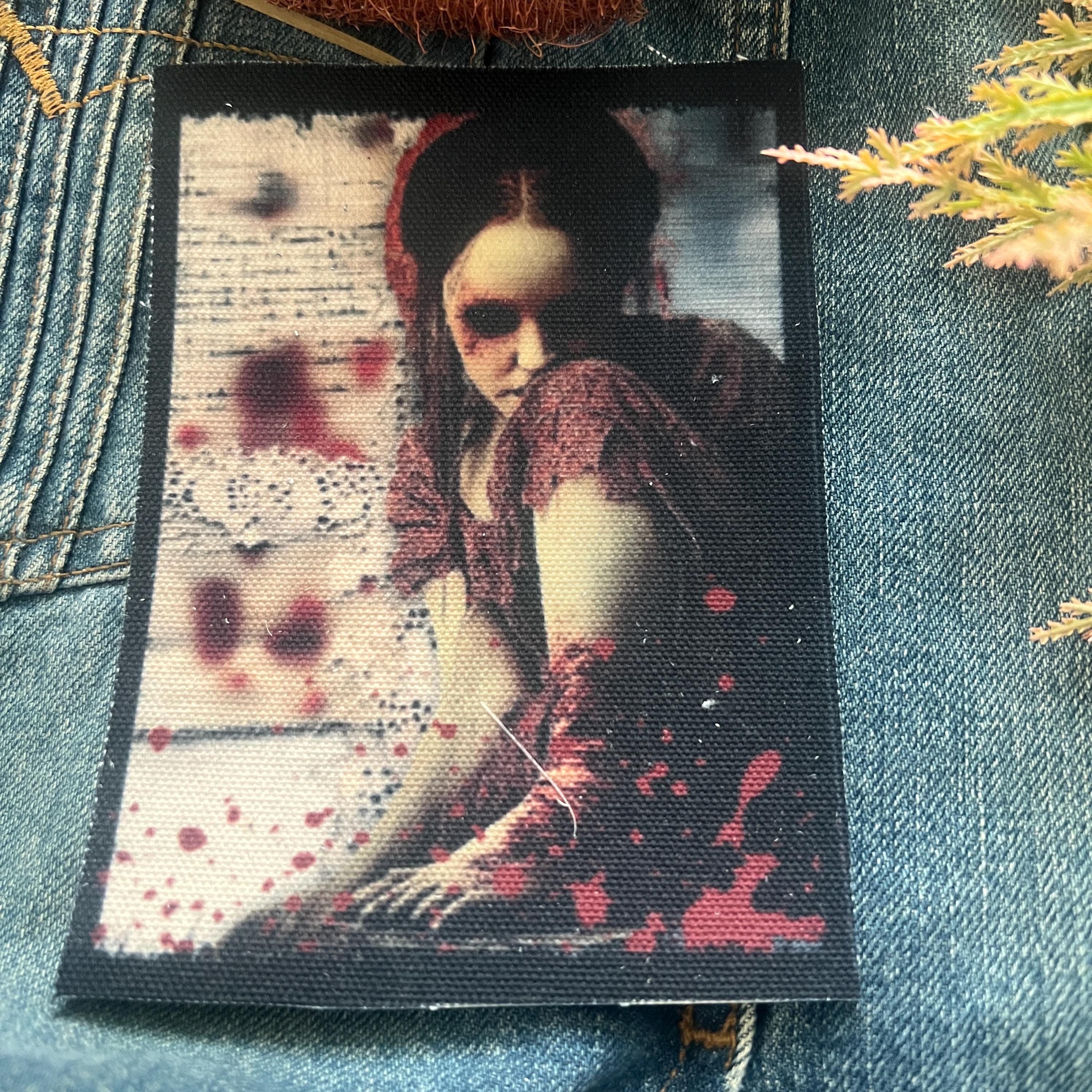 Gore Girl Dark Art Occult Necronomicon Grunge Style Iron on DIY Printed ...