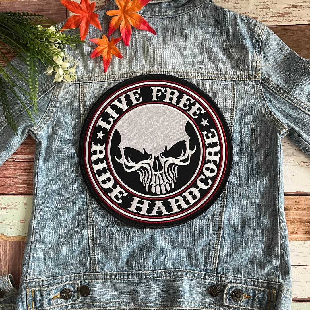 Ride Hardcore Skull Devil Large Giant Back Patch XL - Etsy
