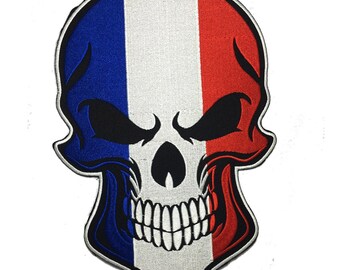 Mohawk Street Punk Skull Giant Large Back Patch XL | Etsy