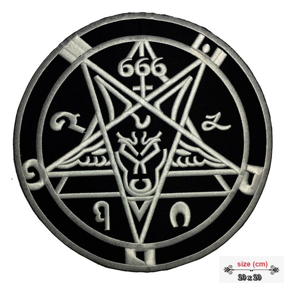 Satan Pentagram 666 Dark Giant Back Patch | Etsy