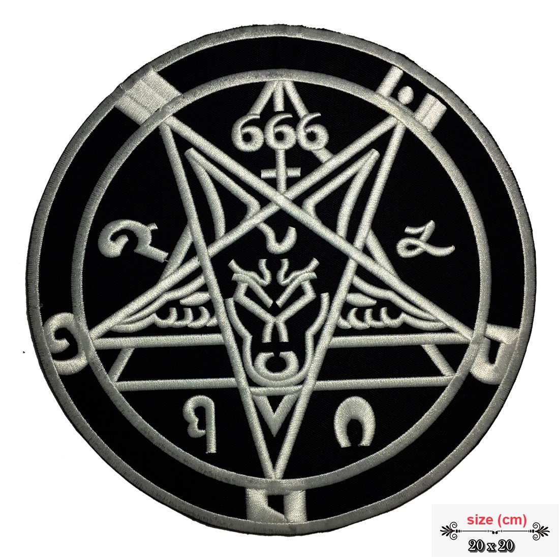 Satan Pentagram 666 Dark Giant Back Patch - Etsy