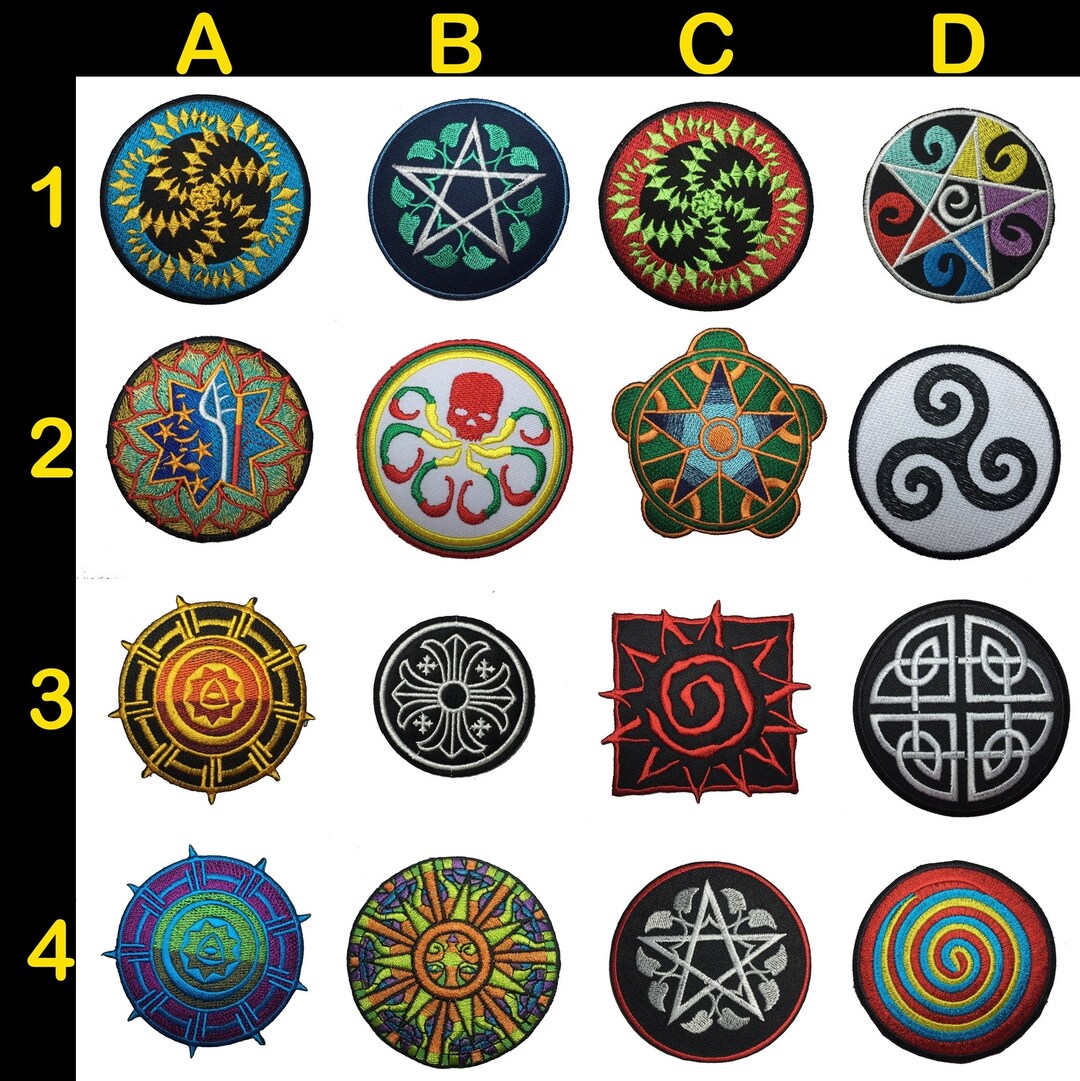 Occult Symbol Embroidered Patch Applique - Etsy
