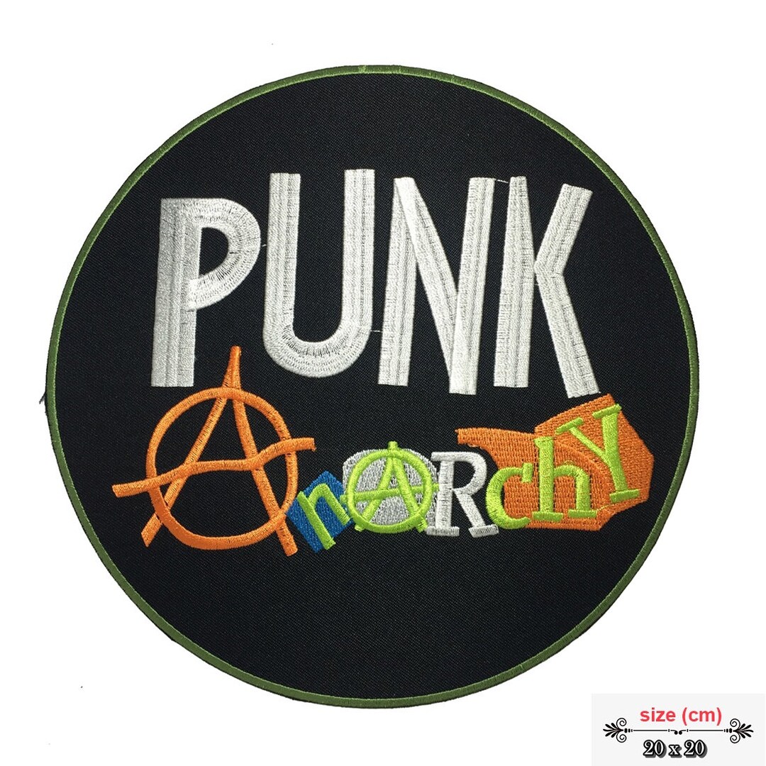 Punk Anarchy Giant Large Back Patch XL - Etsy