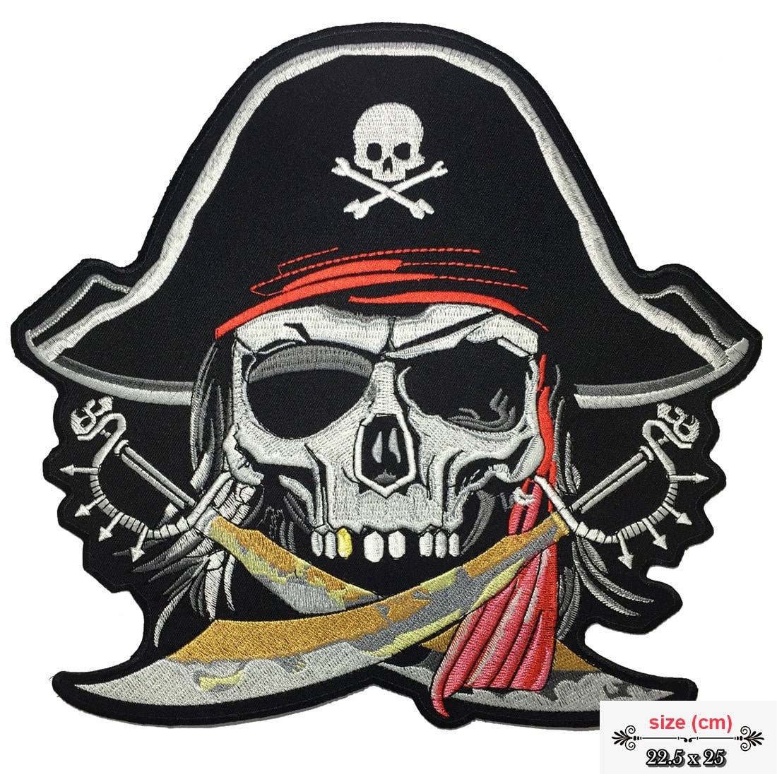 Pirate Skull Death Large Back Patch XL - Etsy