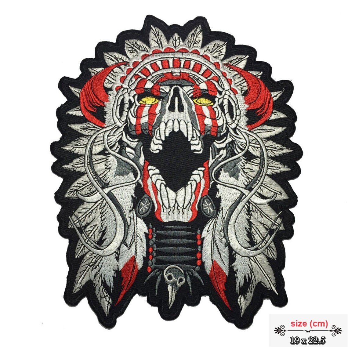 Native American Indian Red Blood Large Back Patch XL - Etsy