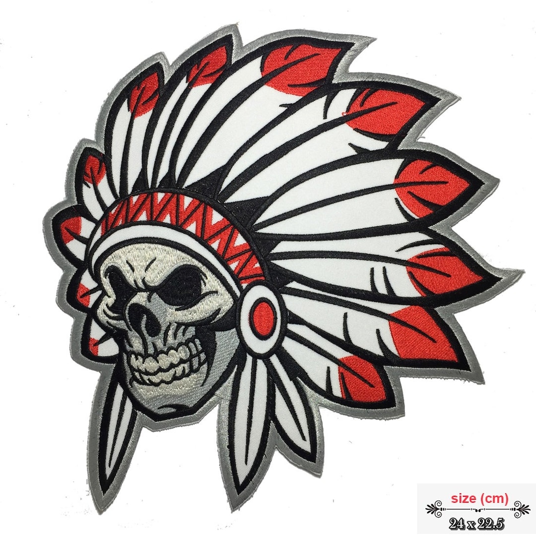 Native American Indian Cheif Large Back Patch XL - Etsy