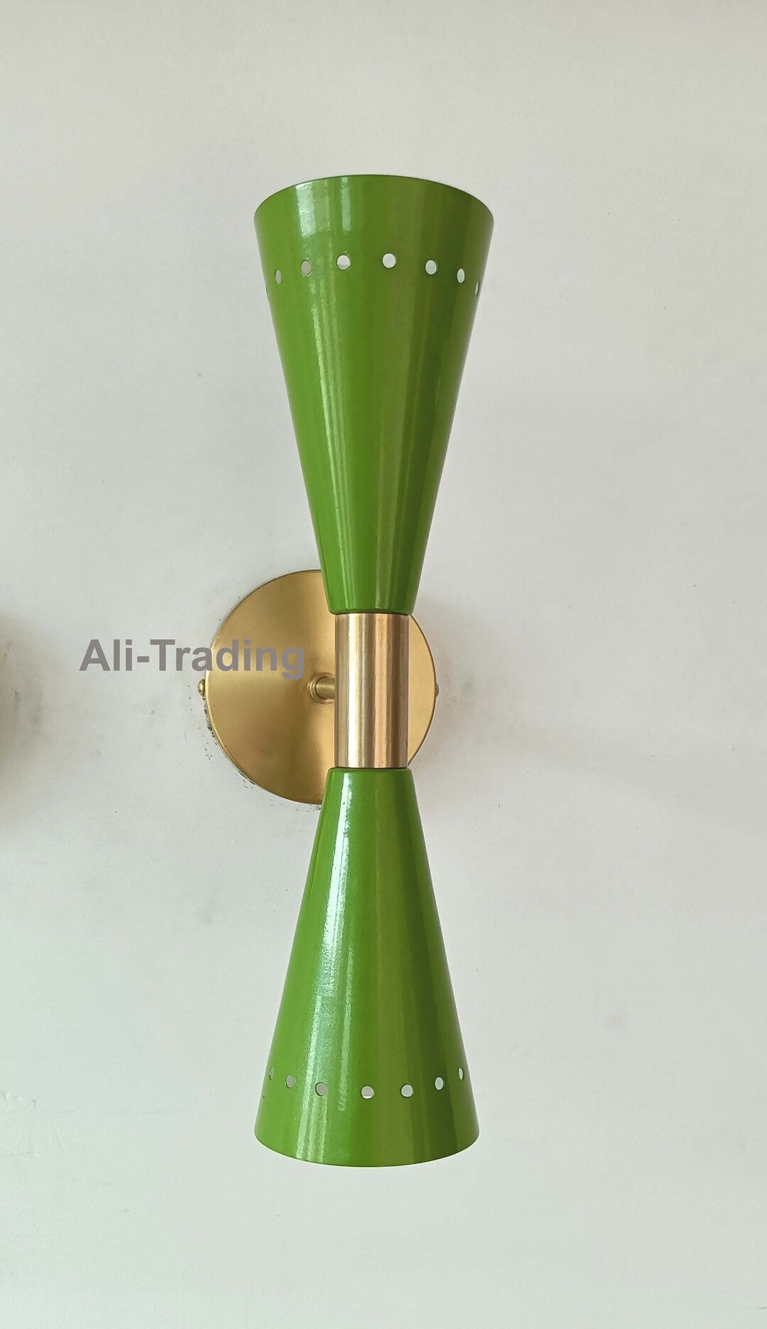 1950's Mid Century Brass Monolith Wall Sconces Lamps Lighting Sconce ...