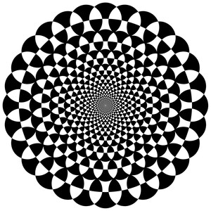 7 Optical Illusion Coloring Pages/instant Download Printable ...