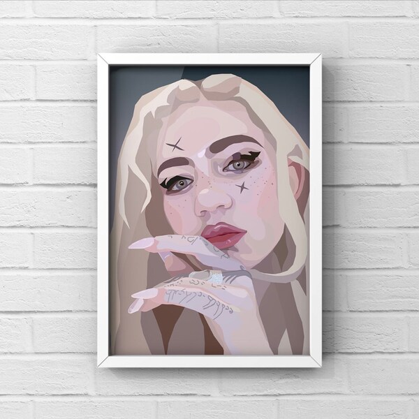 Singer Grimes Poster - Etsy