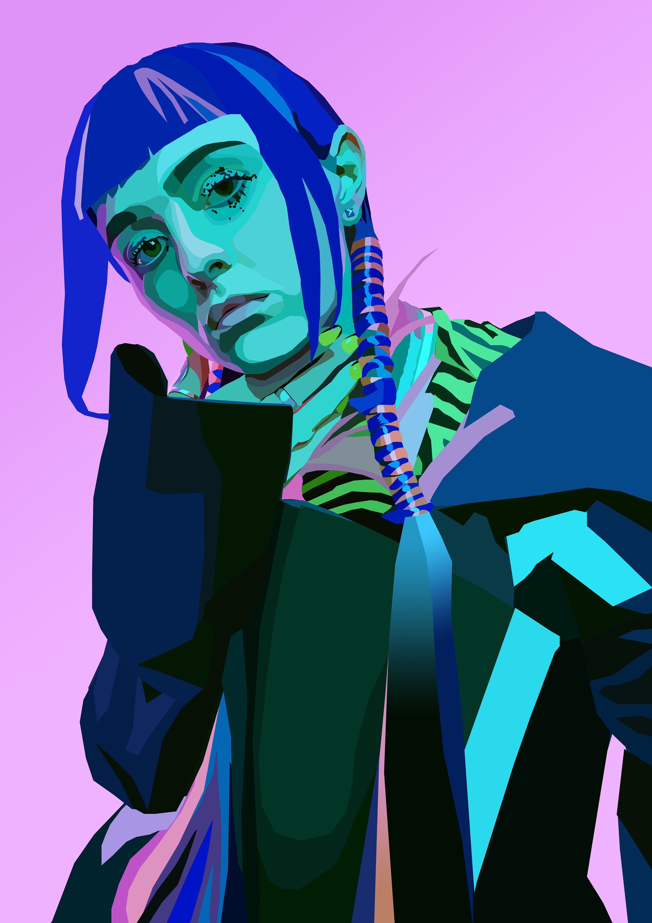 Ashnikko Digital Poster - Etsy