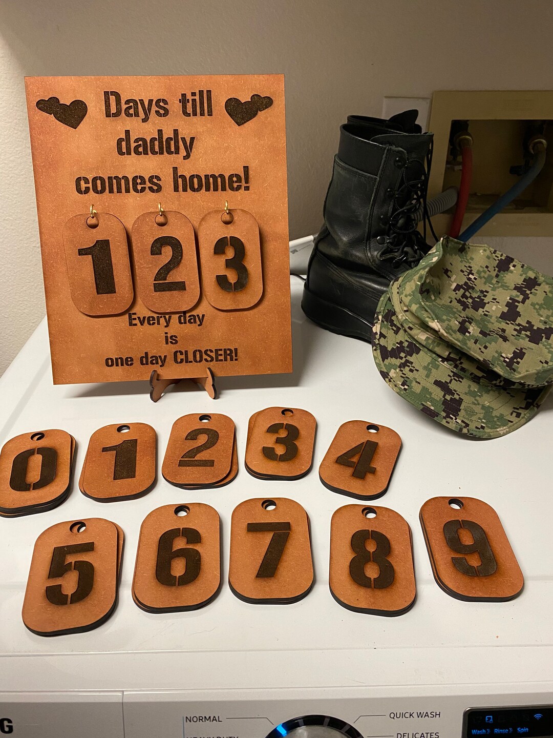 Customizable Homecoming Countdown Sign for Military, Truck Driver, Etc ...