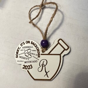 Pharmacy Staff Ornament Funny Everything is on Backorder - Etsy