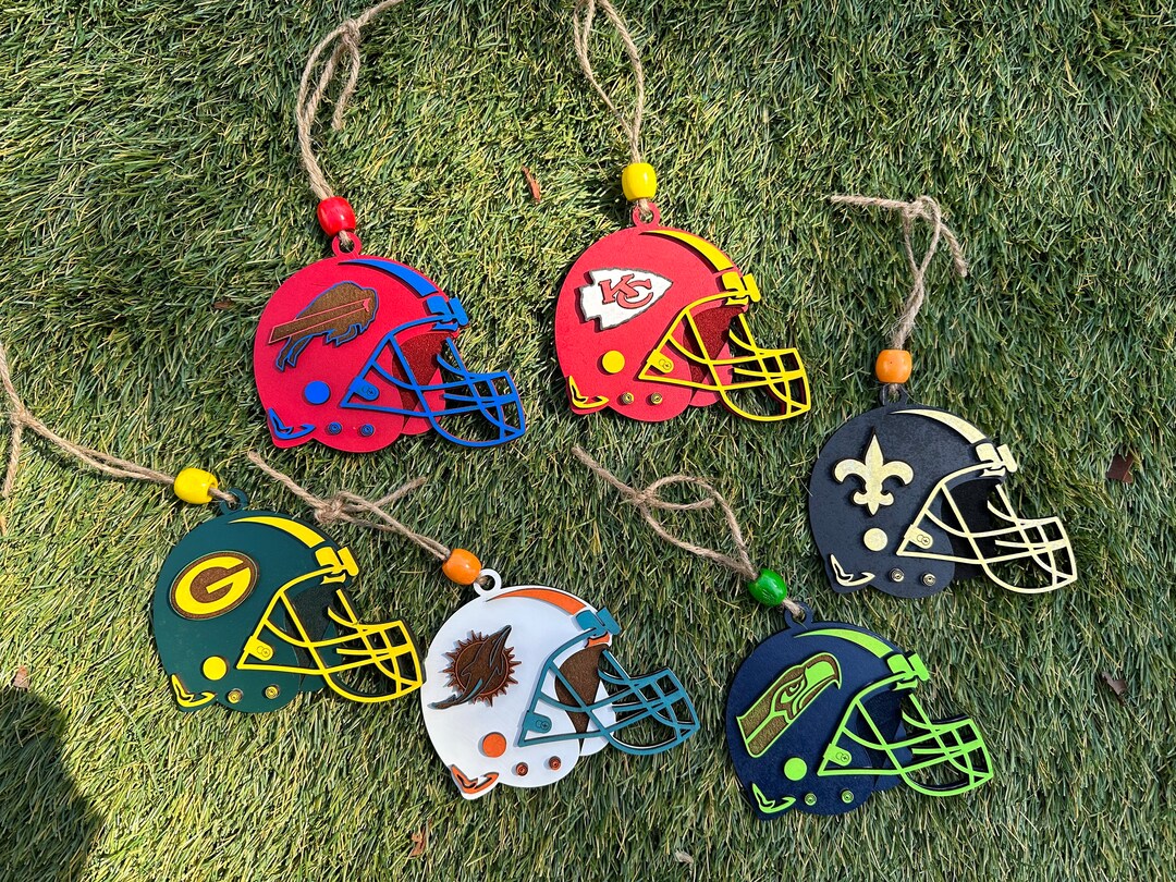 Football Helmet Ornaments All Teams Available - Etsy
