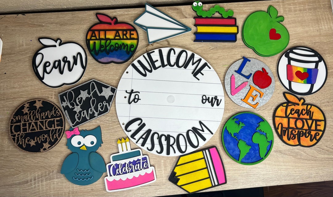 BUNDLE Welcome to Our Classroom Door Hanger Bundle Back to School Gift ...