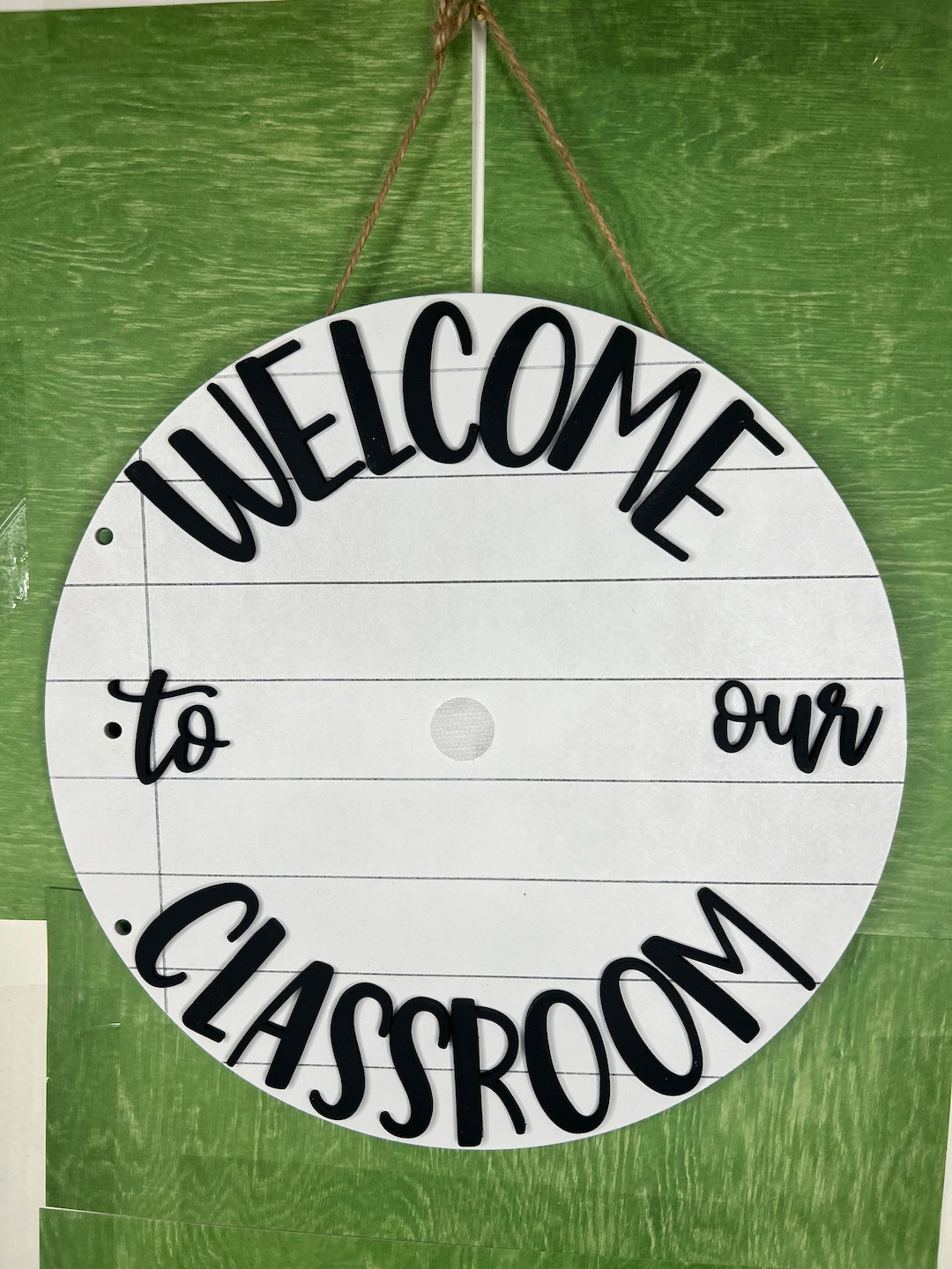 BACKBOARD ONLY Welcome to Our Classroom Door Hanger - Etsy