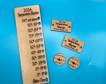 Personalized Temperature Blanket Color Chart 2024 Temperature Blanket ...