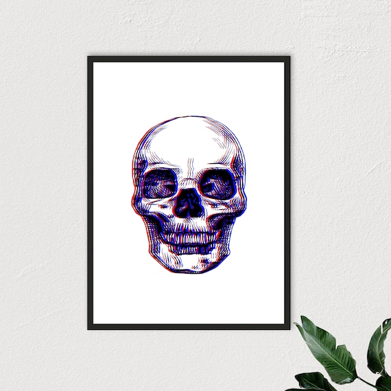 Blue And Purple Skulls