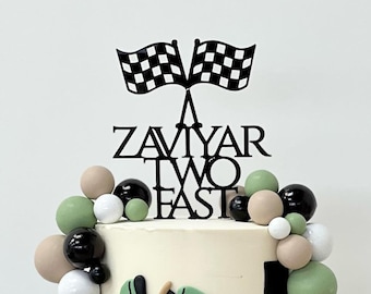 Two Fast Cake Topper or Charm Various Sizes & Colours - Etsy