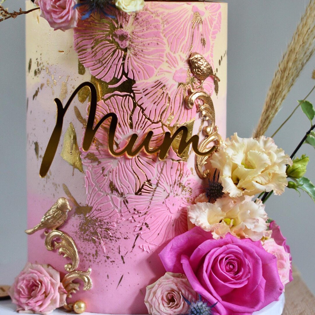 Mum Cake Charm | Various Sizes & Colours - Etsy