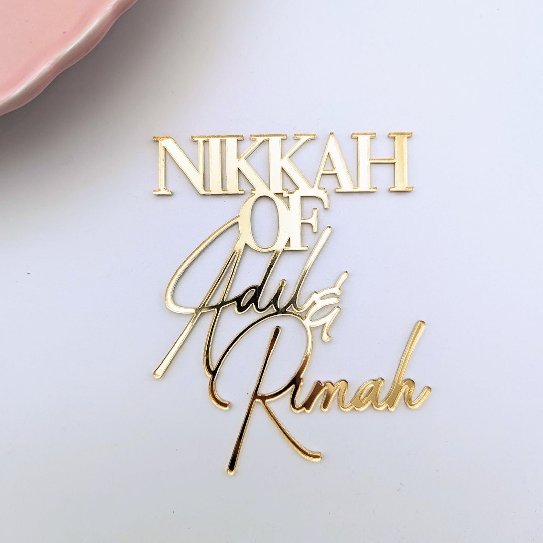 Nikkah Cake Charm | Nikkah of Cake Charm | Nikkah Mubarak ...