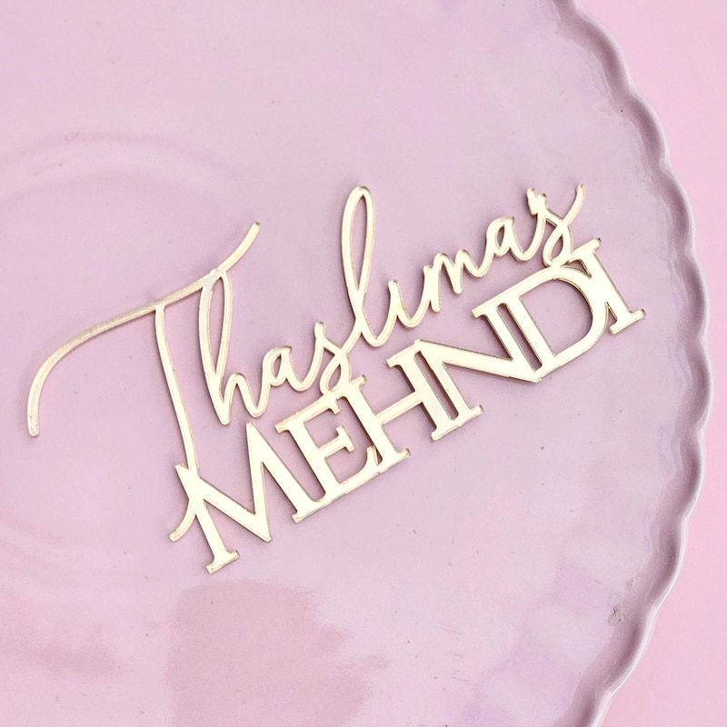 Mehndi Food Toppers - Etsy