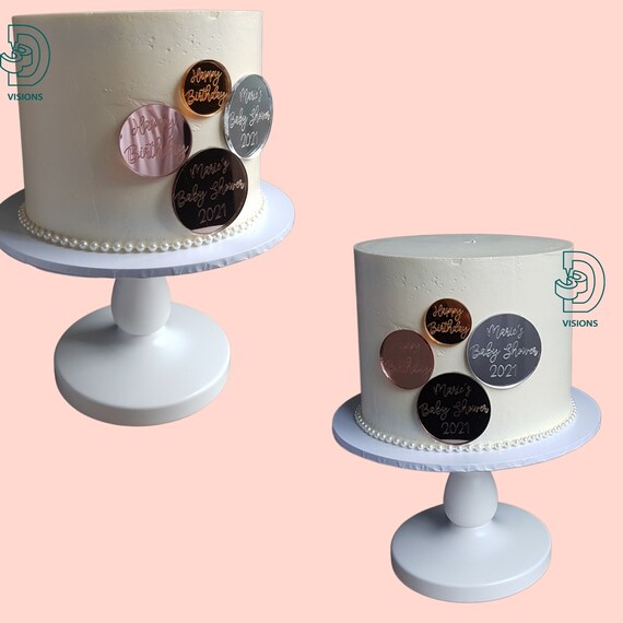 Cake Discs Personalised Various Sizes & Colours | Etsy