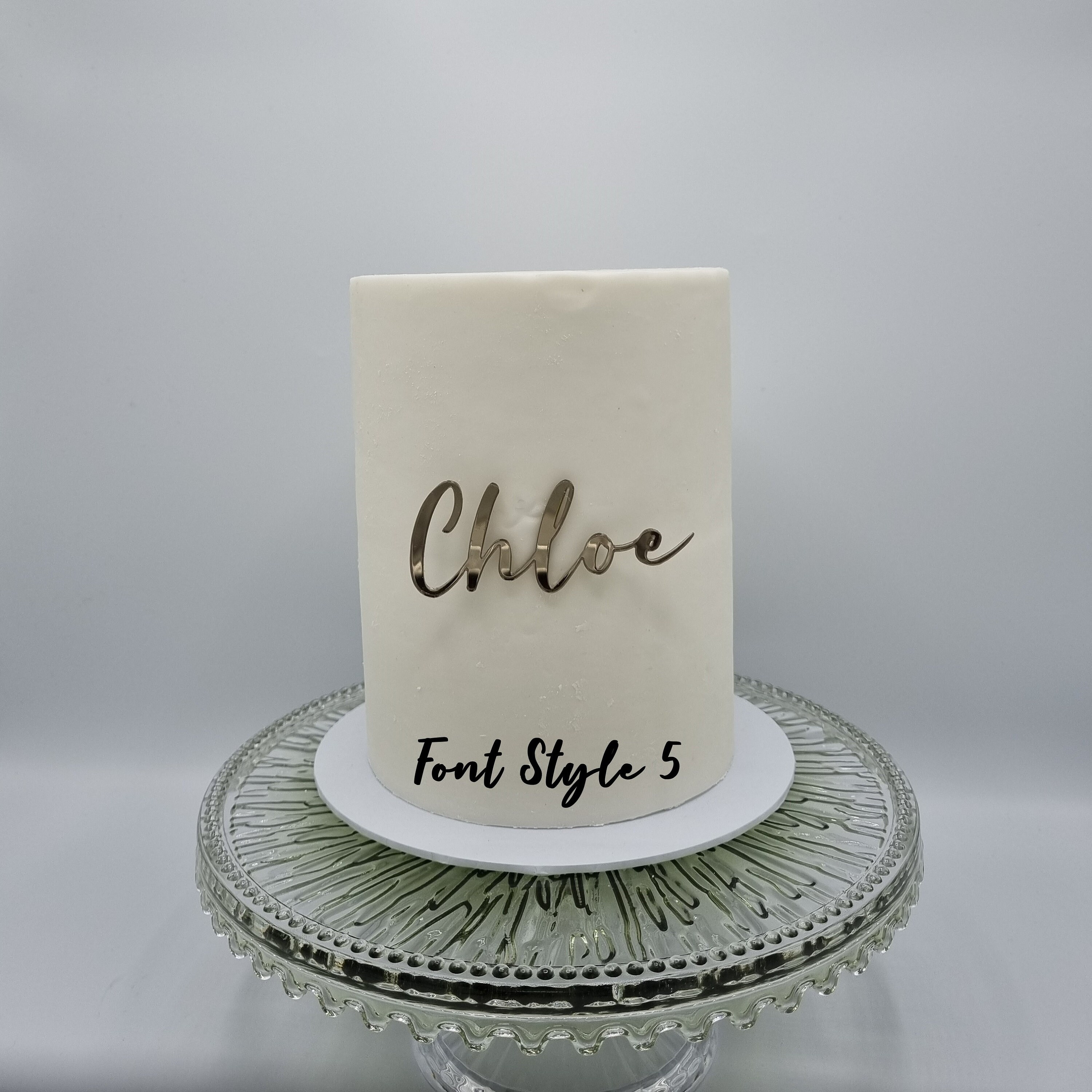 Cake Charms Personalised Various Sizes Colours & Fonts - Etsy