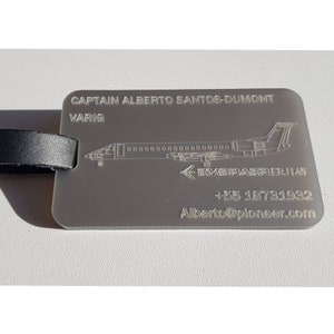 Personalised Laser Etched Bag Tags With Aircraft Designs - Etsy UK