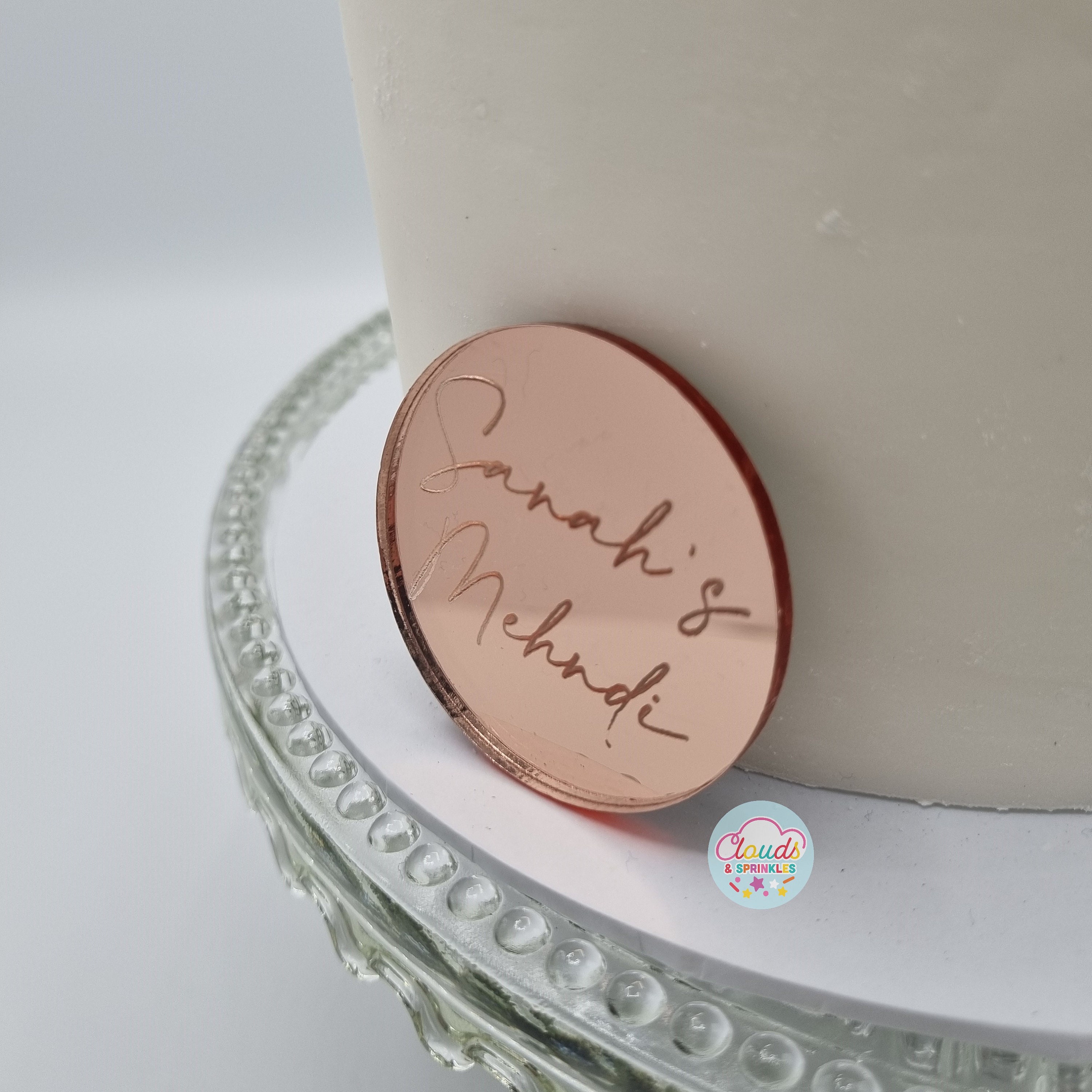 Cupcake Toppers Personalised Various Sizes Colours & - Etsy