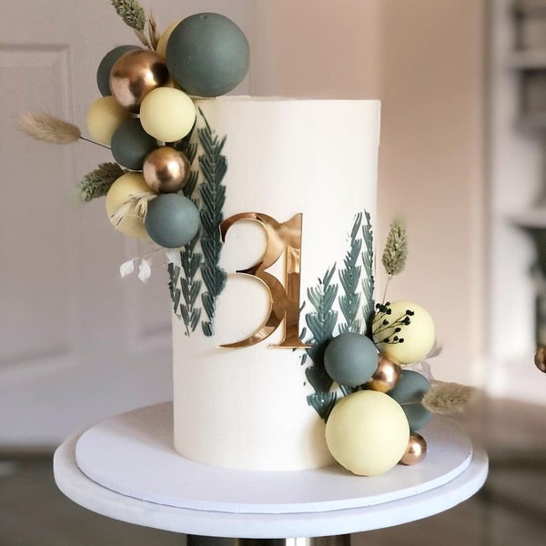 Number Cake Topper - Etsy