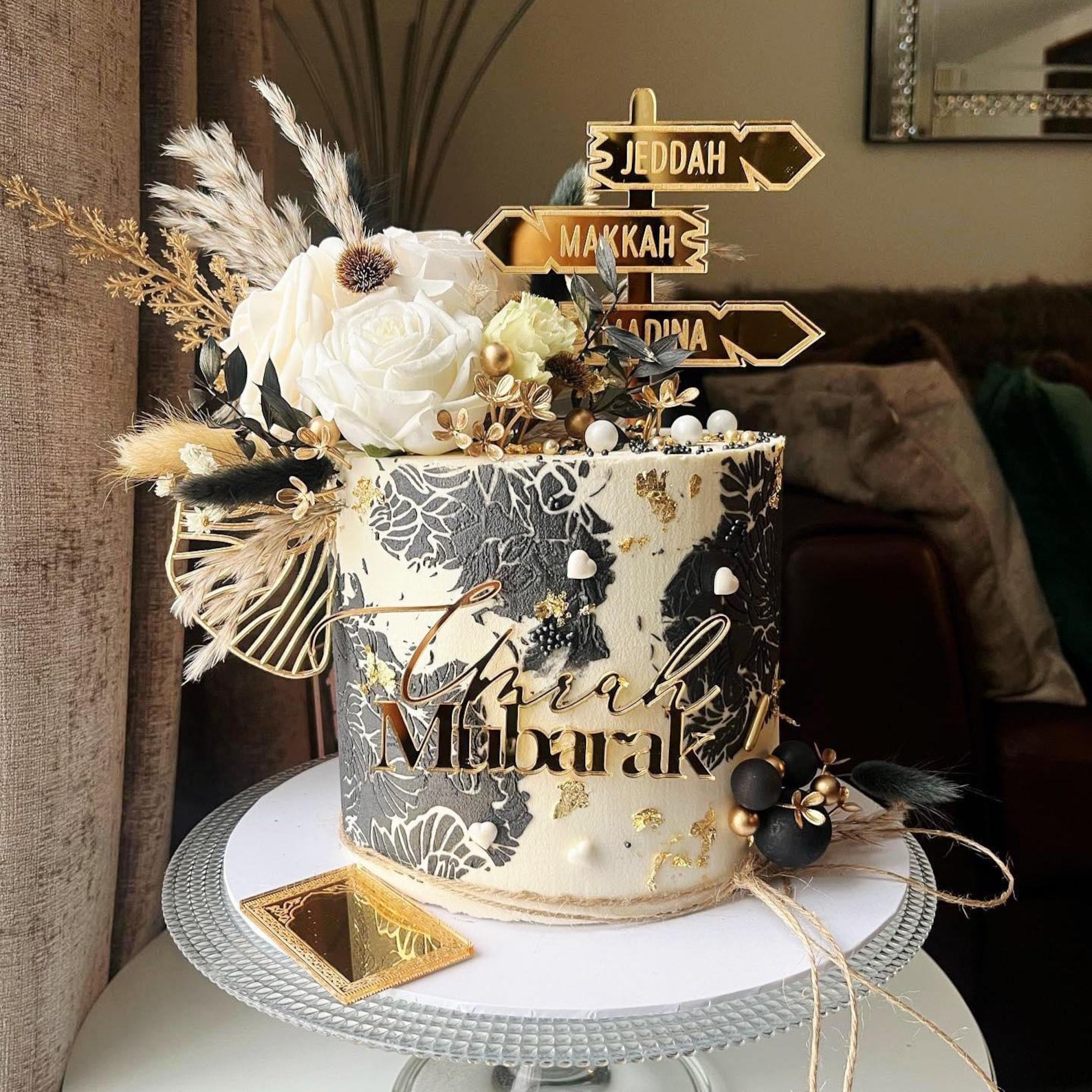 Umrah Mubarak Cake Topper and Charm Set | Various Sizes & Colours - Etsy