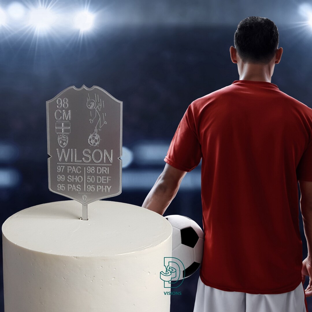 Football Cake Topper FIFA Style Personalised - Etsy