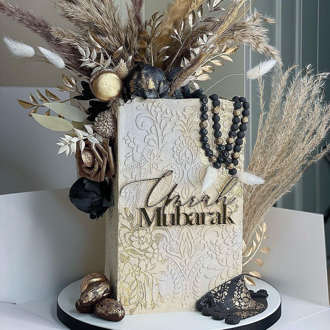 Umrah Mubarak Cake Topper and Charm Set | Various Sizes & Colours - Etsy