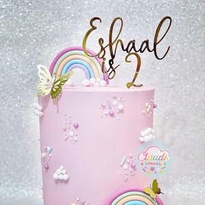 Personalised Name is Number Cake Topper | Personalised | Various Sizes ...