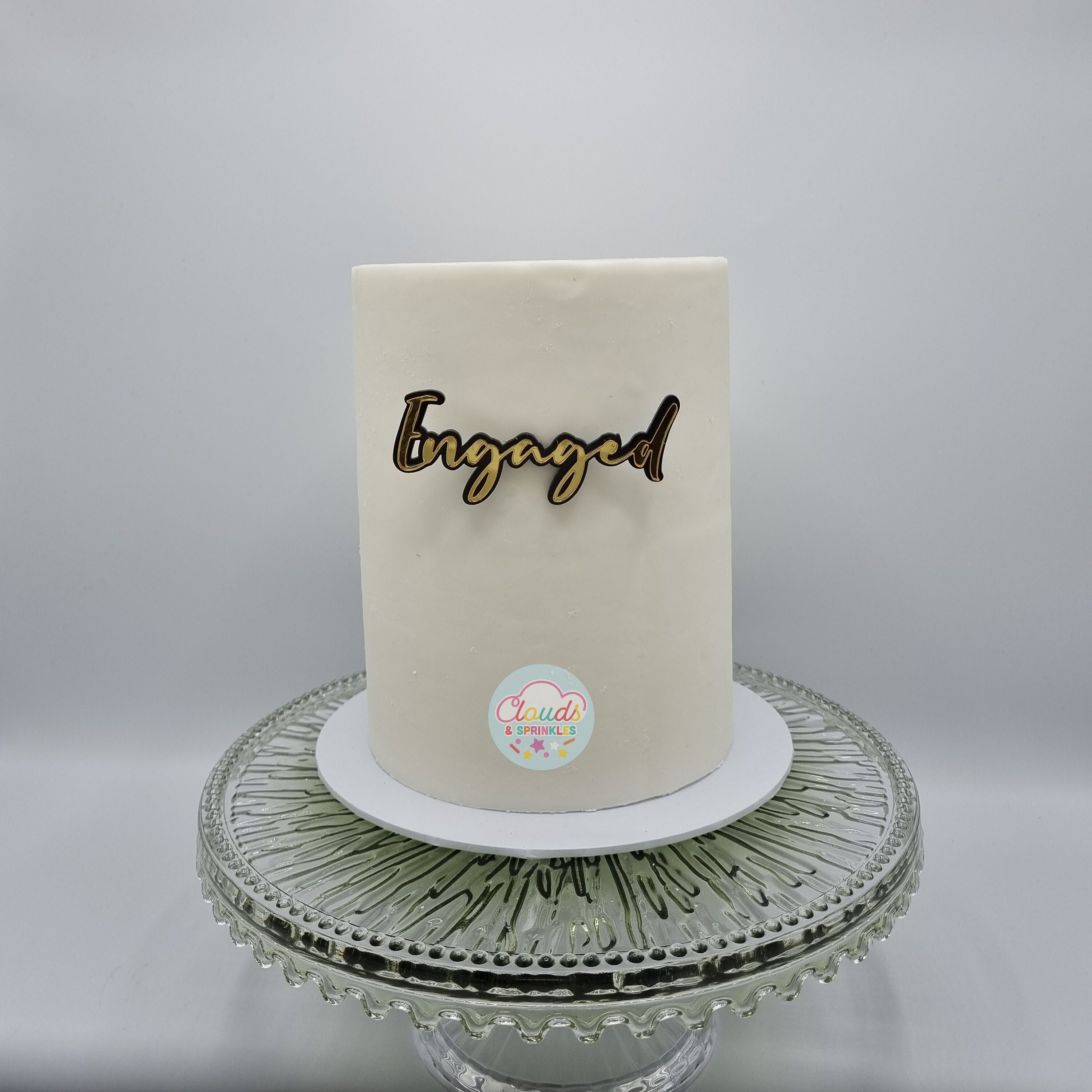 Double Layer Name and Number Cake Charms | Personalised | Various Sizes ...