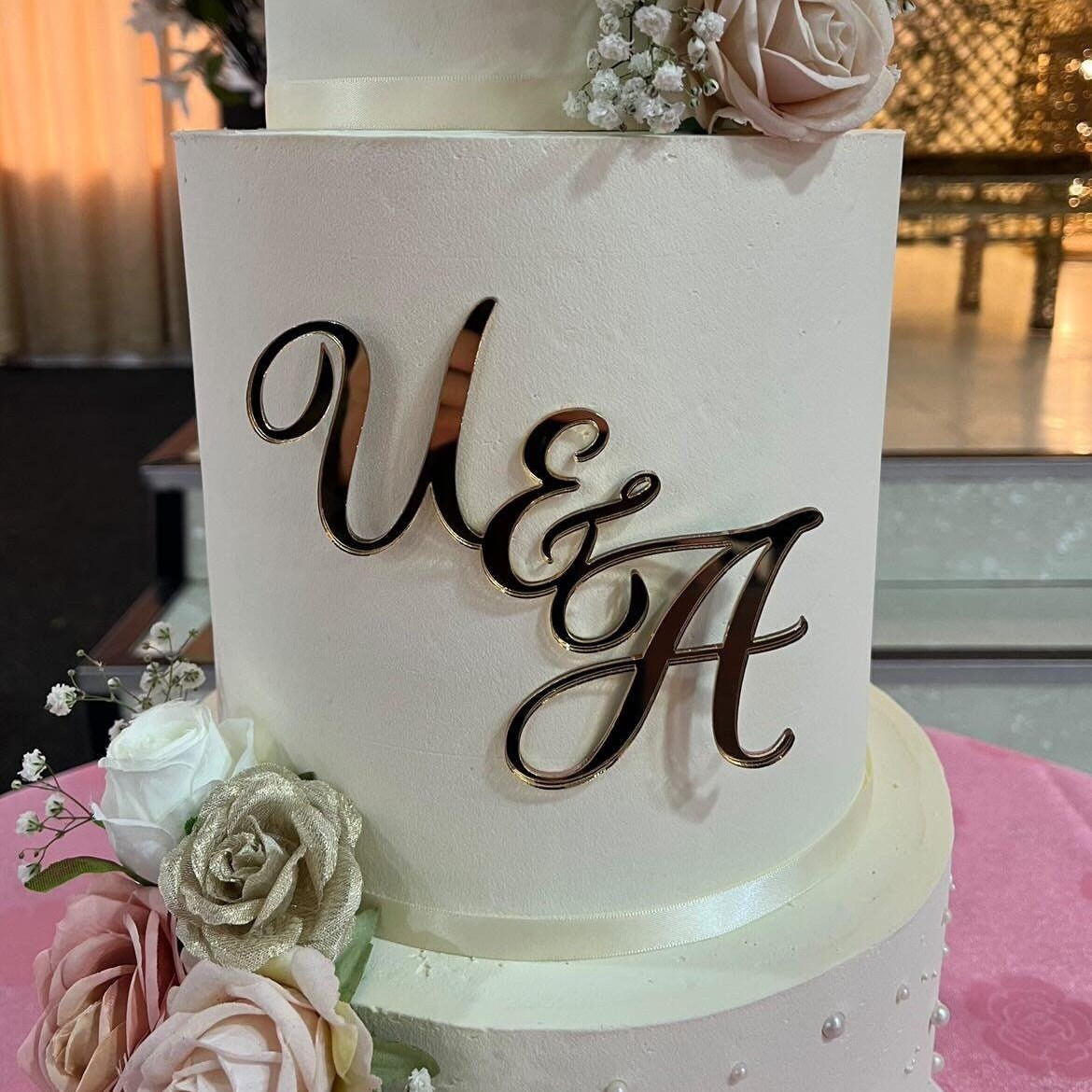 Double Initial Cake Charms | Wedding Initials | Personalised | Various ...