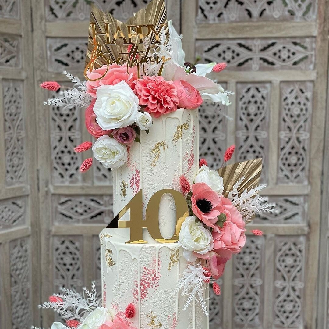 Cake Numbers | Number Topper | Number Charm | Multiple Size, Colour ...